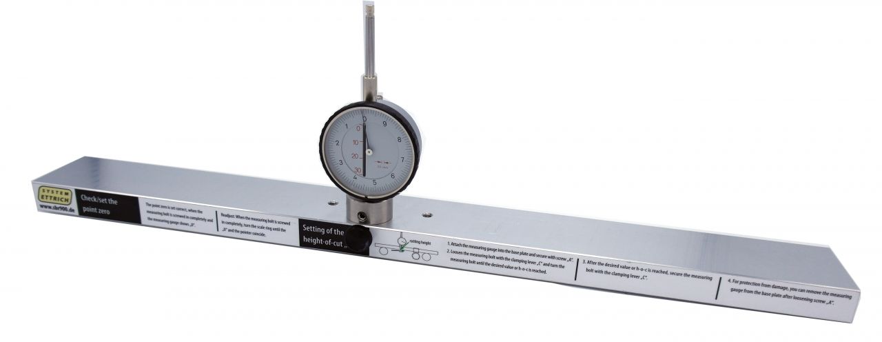 RDM Parts analog master gauge for bedknife and trimmer | RDM Parts